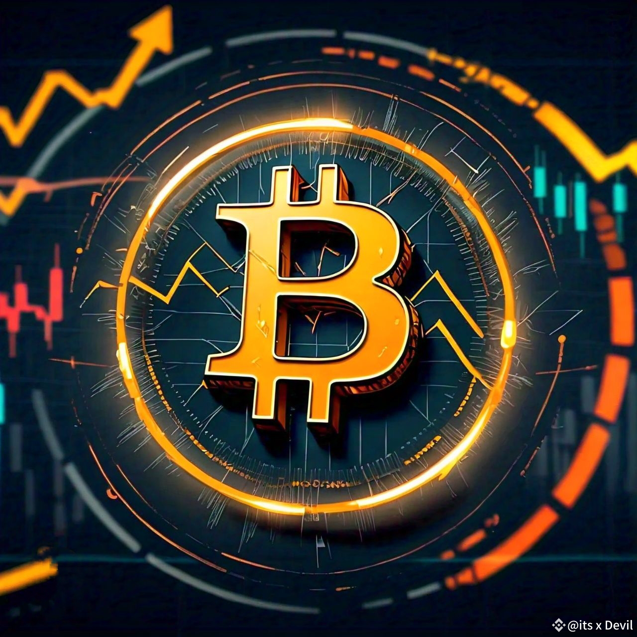 $BTC coin is going to rise up more 🆙 but when the bitcoin | its x Devil on Binance Square