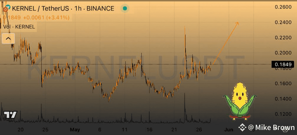 You see that? $KERNEL is shaping up 🔥 Consolidation fadin | Mike Brown ...
