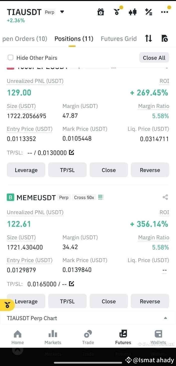 My today's profit pnl follow how to earn daily $BTC $BNB $X | Ismat ...