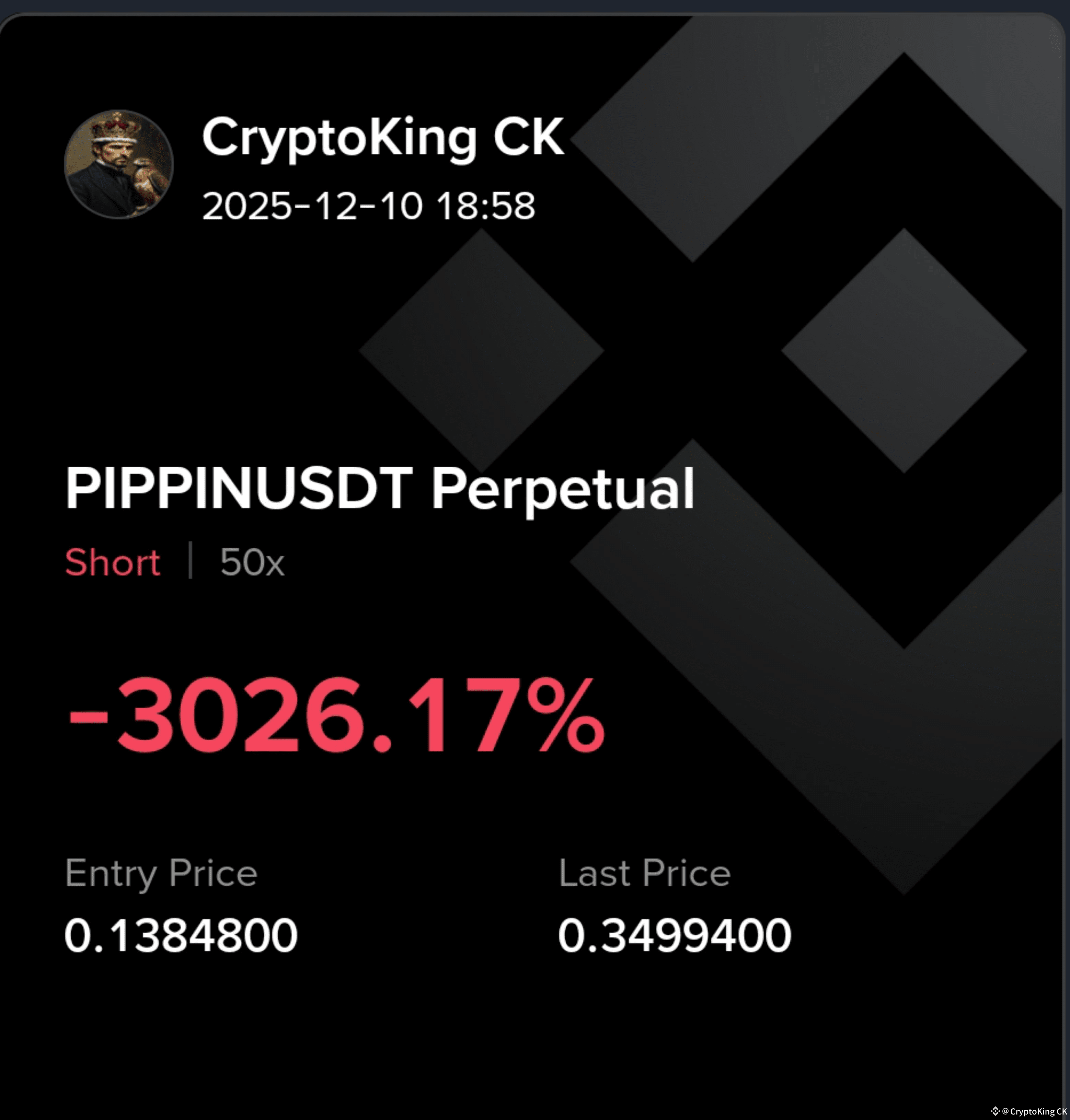 $PIPPIN My first trade was a short position I opened.😥 I | CryptoKing ...