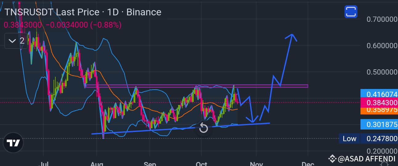 $TNSR The TNSR coin's current price is $0.3841, with a 24-ho | ASAD ...