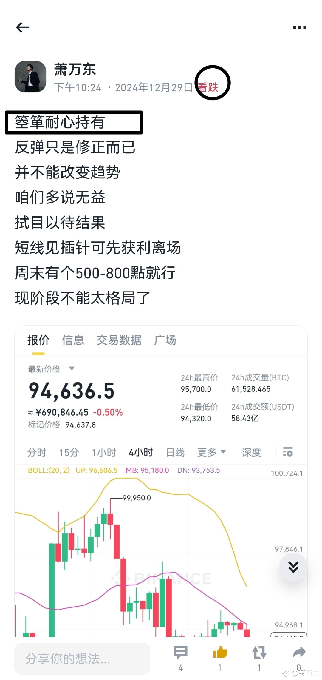 If you can hold onto the one-sided market and endure the flu | 萧万东 on ...