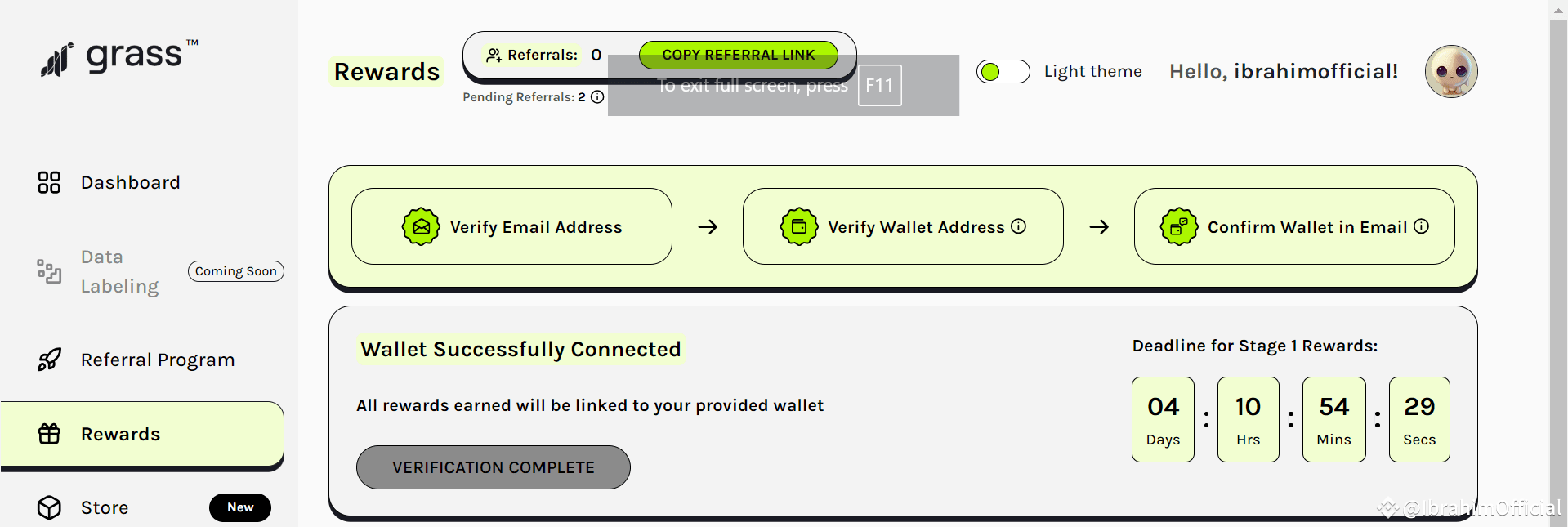 The Grass Foundation has reached the conclusion of Stage 1 R ...