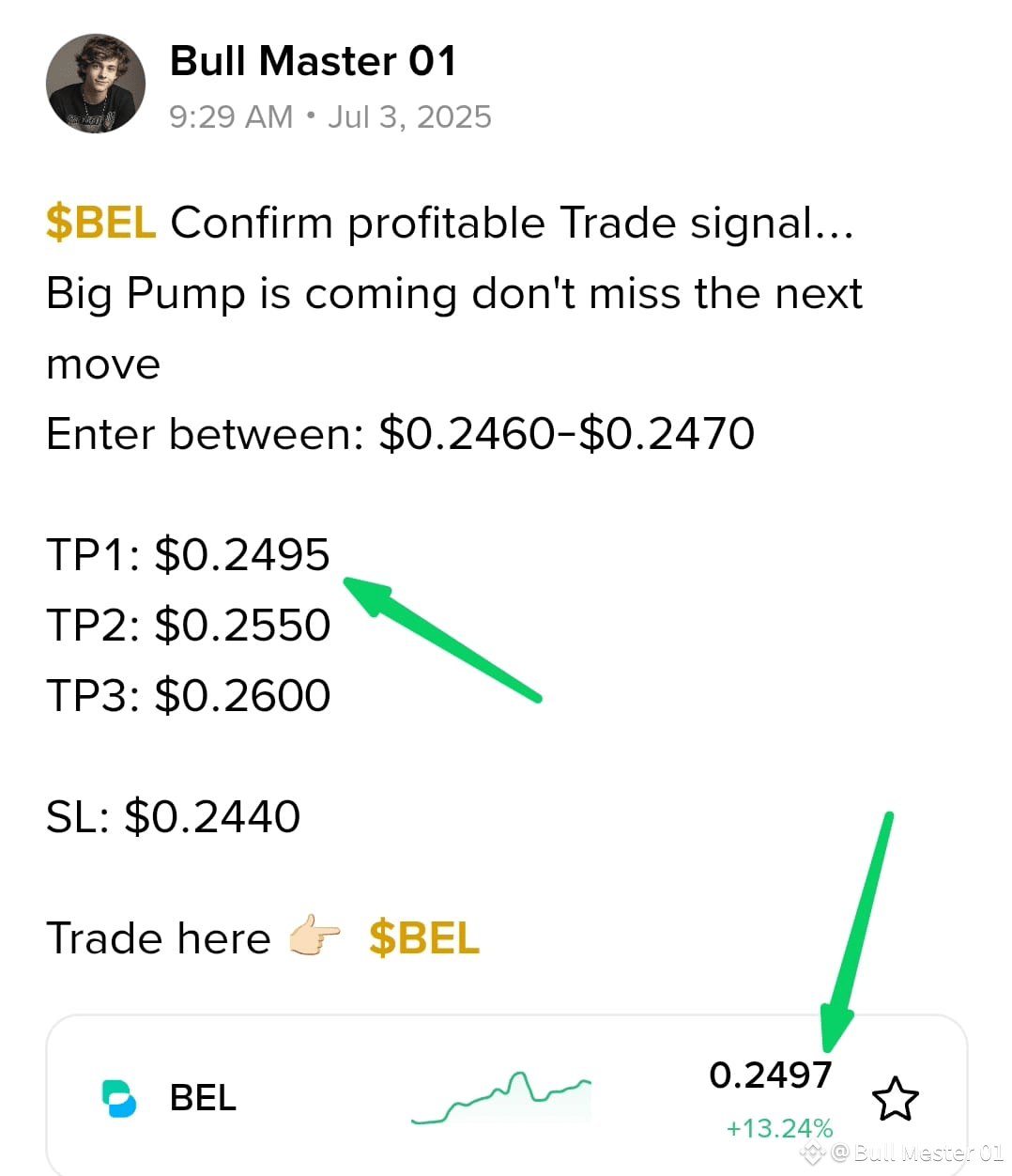 $BEL first target hit successfully ️... 2nd and 3rd targets | Bull Master 01 on Binance Square