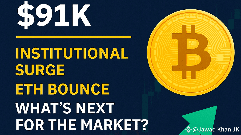 Bitcoin Breaks $91K: Institutional Surge, ETH Bounce, and What’s Next ...