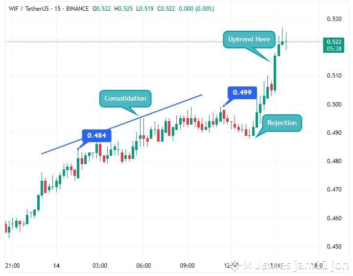 $WIF The WIF/TetherUS chart demonstrates a strong bullish | James jam12 ...