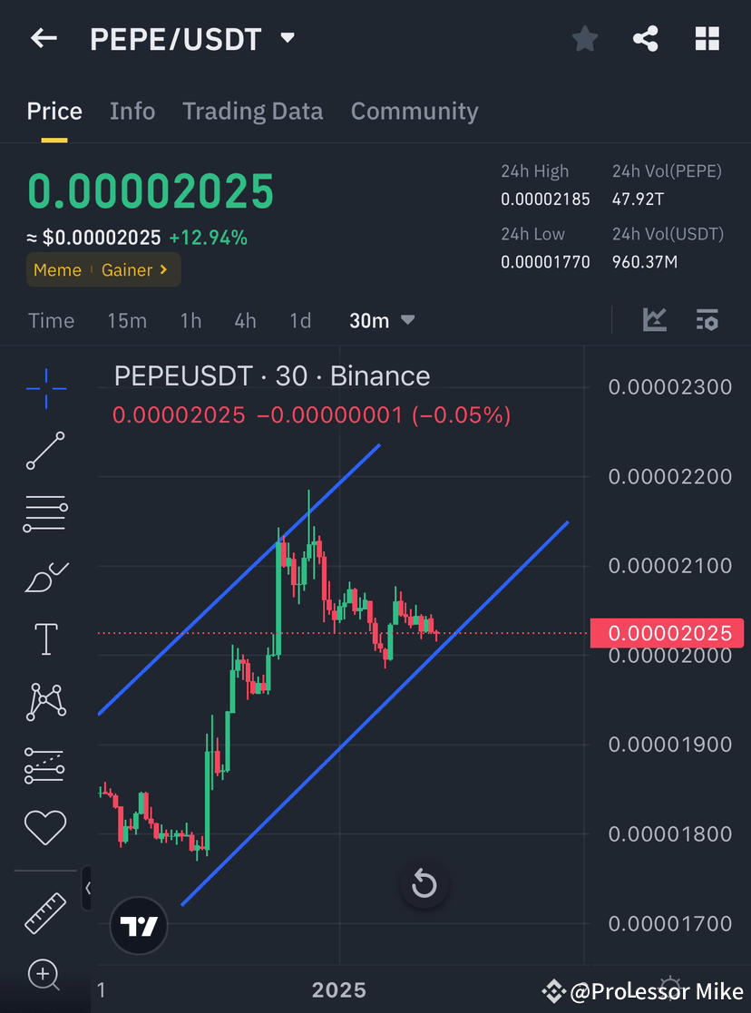 $PEPE /USDT Analysis: A Strong Recovery Signals a Potential | Professor Mike on Binance Square