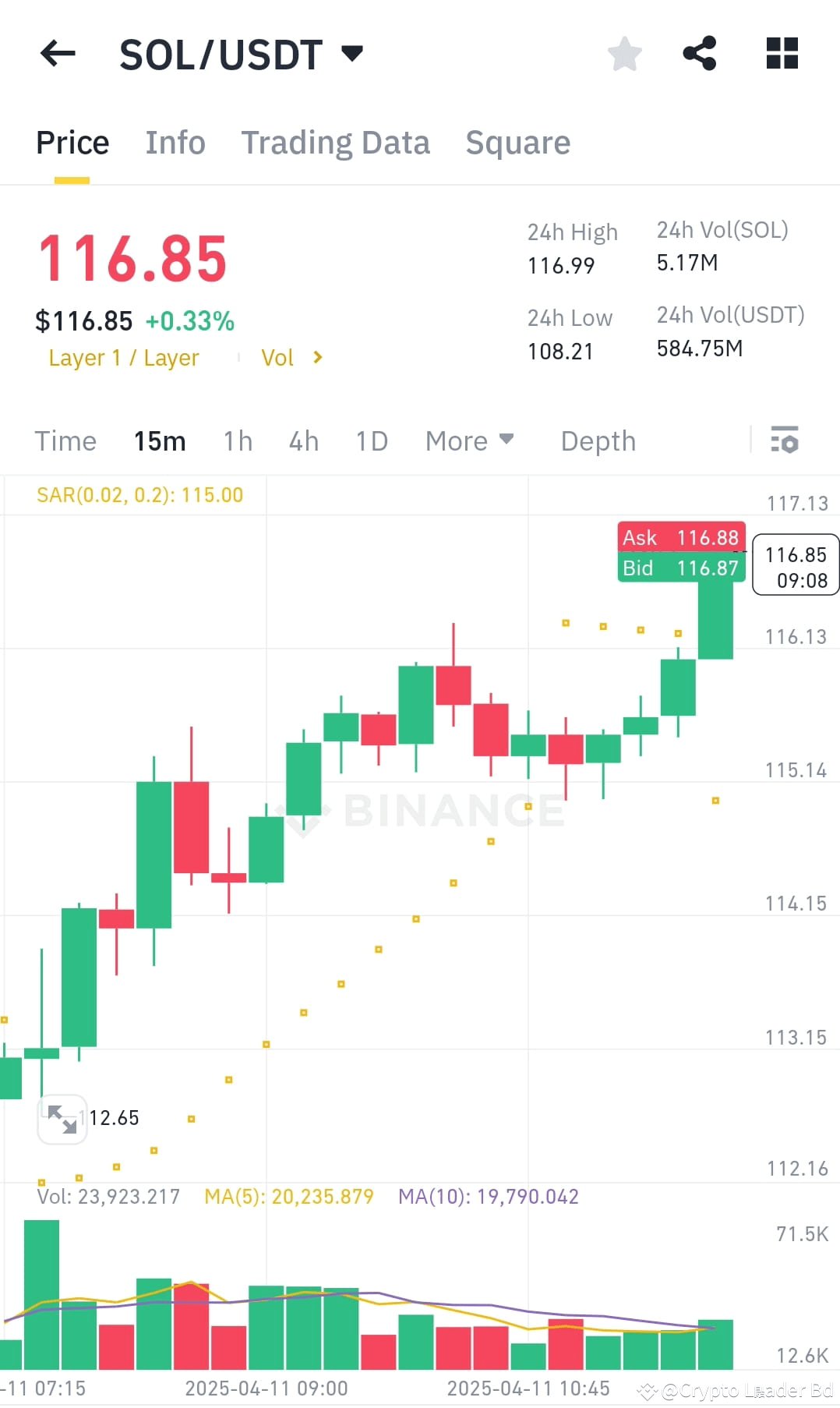 Solona Boooooom 🔥🔥 #Solona $SOL Will go to 120$ Boooooo | Crypto Leader ...