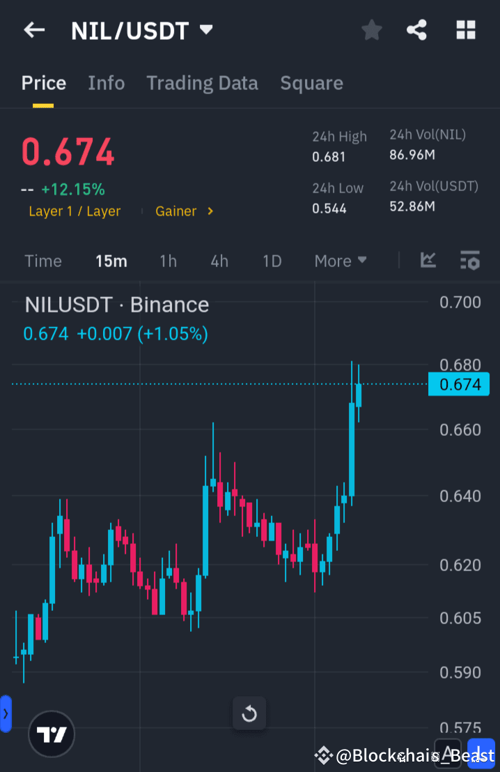 $NIL /USDT – Bull Flag Breakout Confirmed! +12% and Climbing | Aliza_Crypto_786 on Binance Square