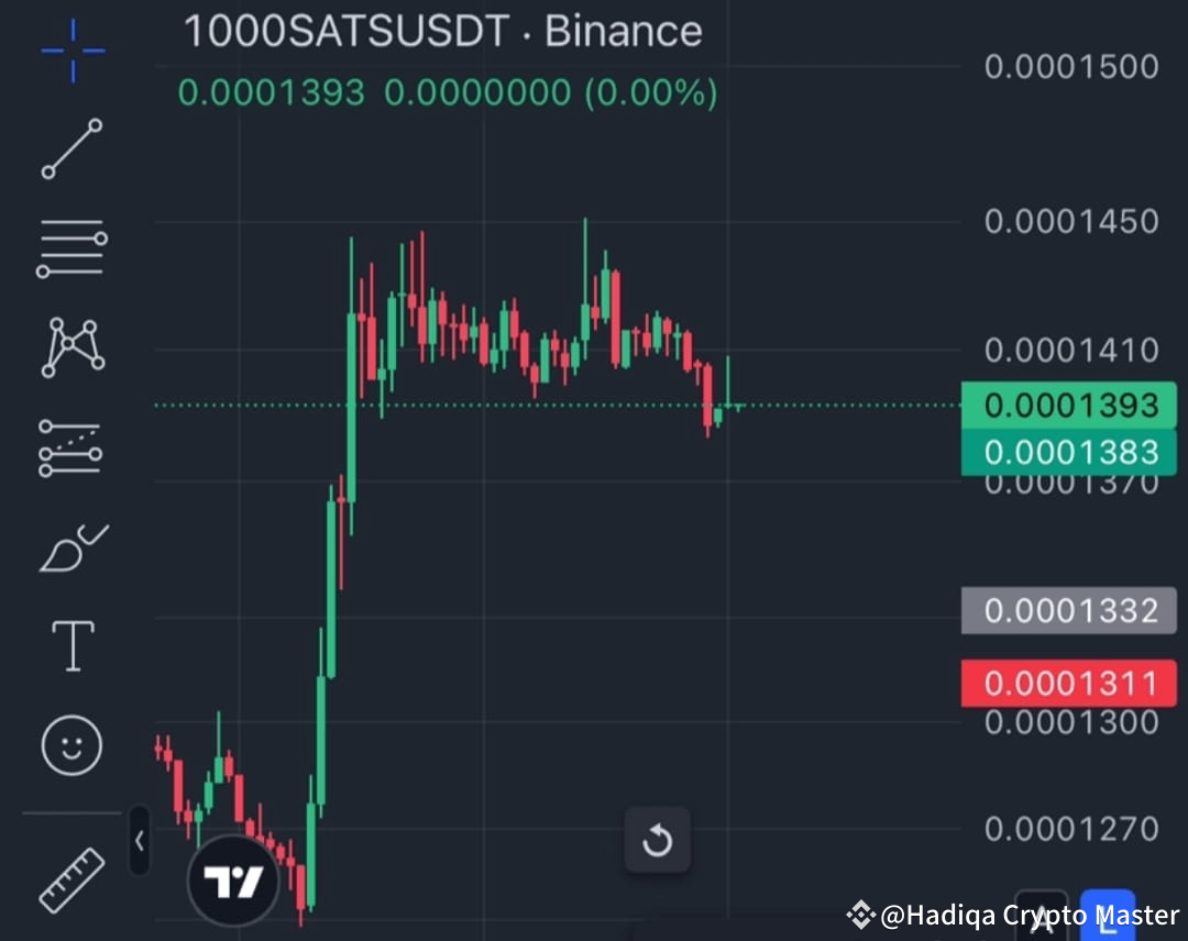 Short Trade Alert: $1000SATS /USDT – Bearish Reversal in Pla | Hadiqa Crypto Master on Binance ...