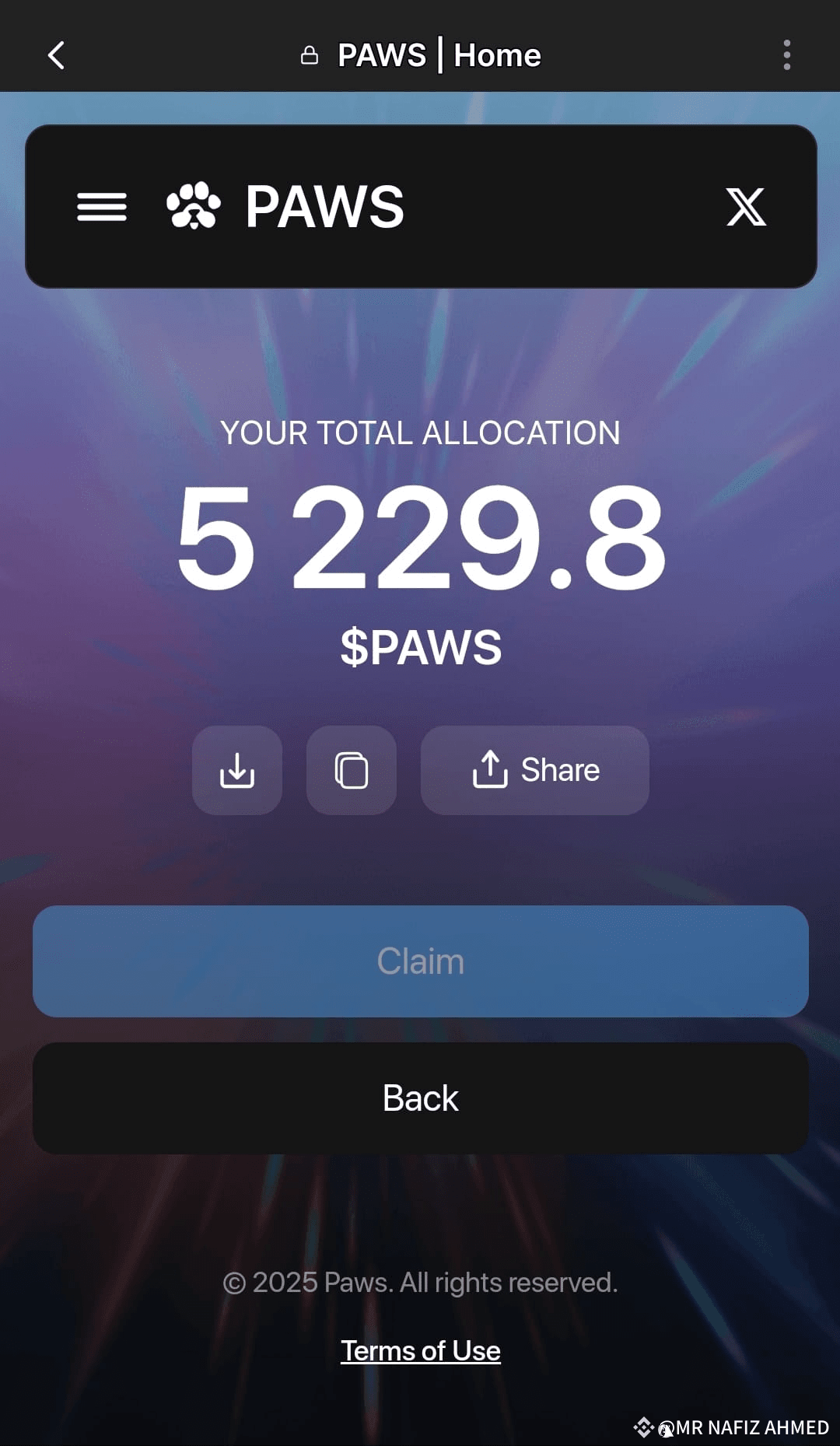 🐶 Check your total PAWS Allocation🐾 🔥 You can now check | MR NAFIZ ...