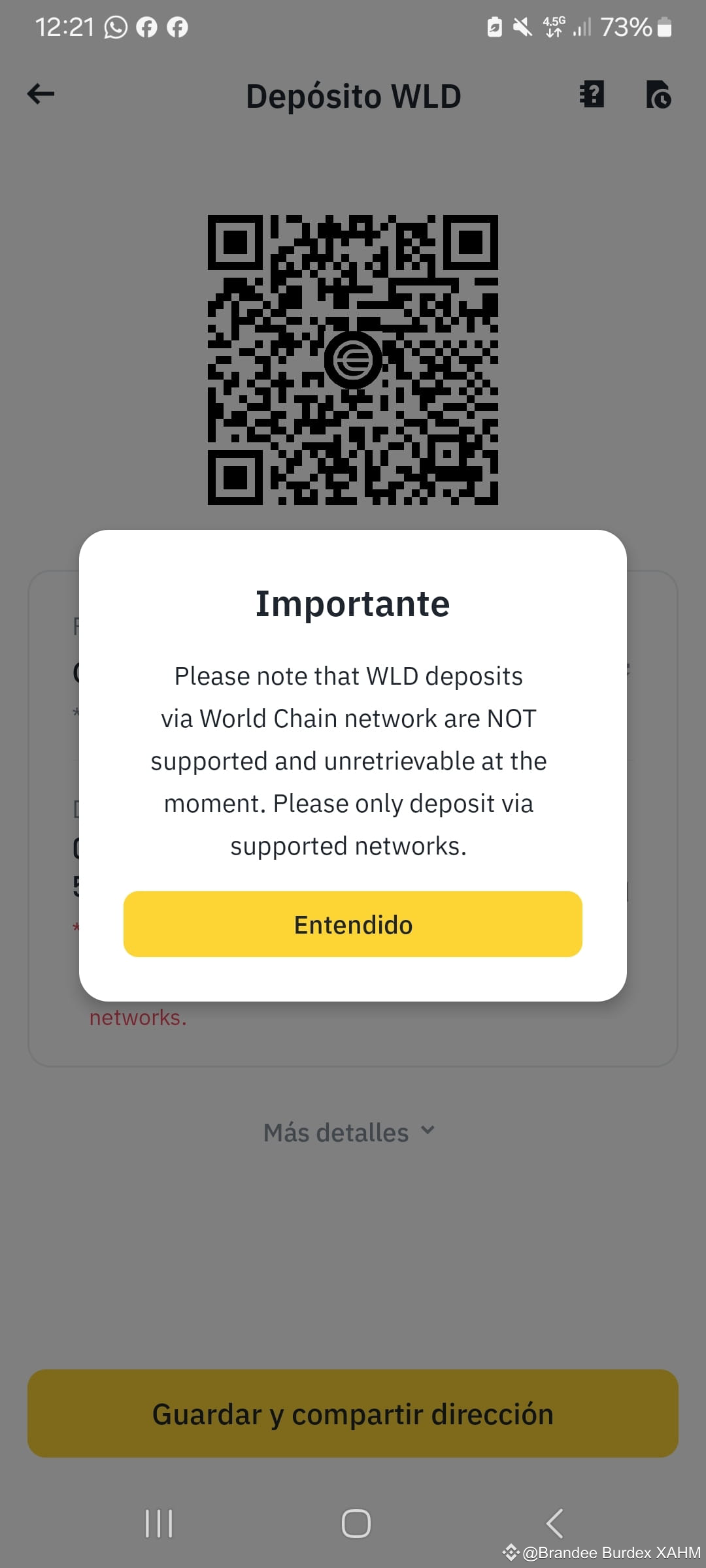 Help, does anyone know how to recover the WLD coins? I just | Brandee ...