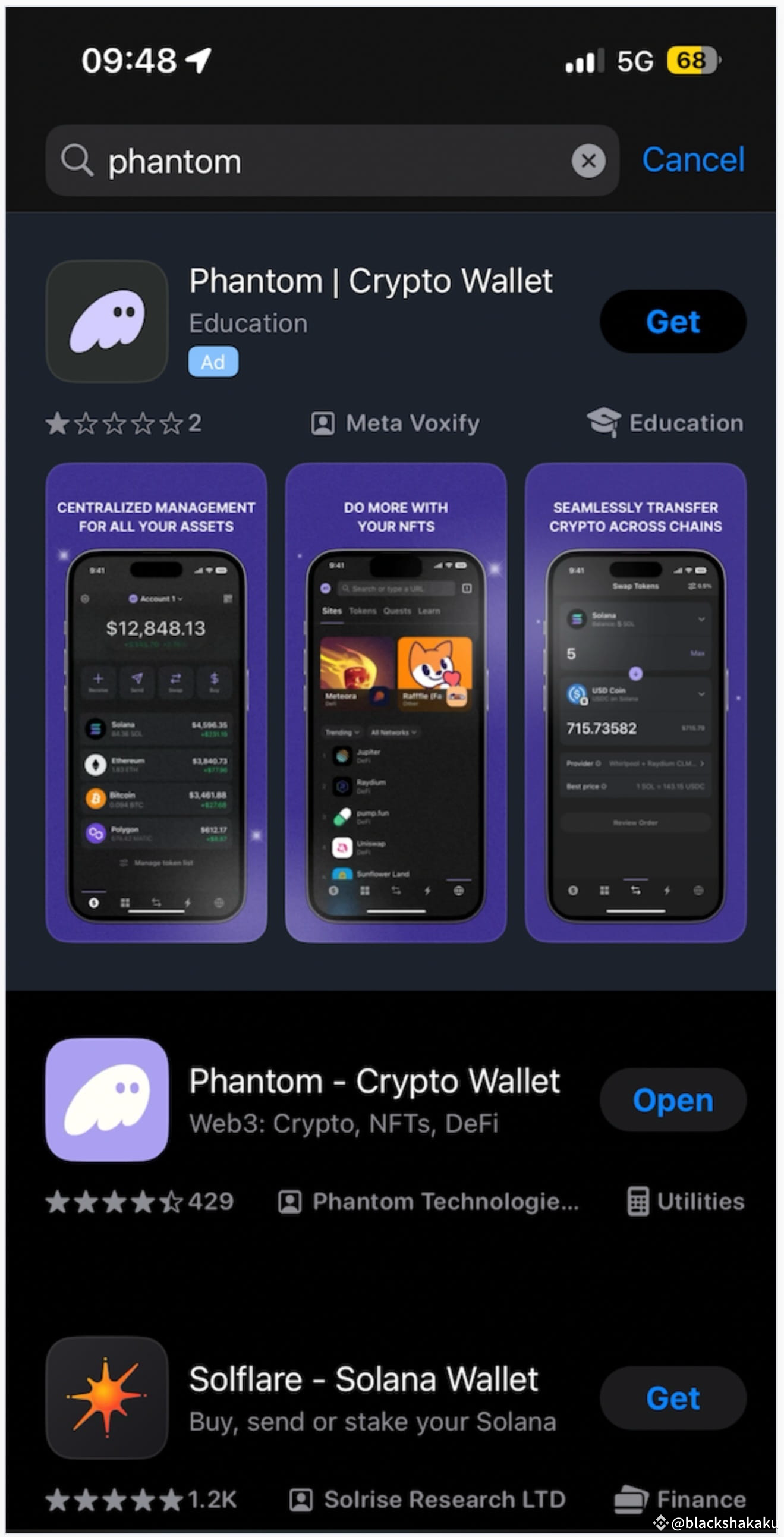 🚨🚨"Warning: Fake Phantom Wallet App on Apple . . . .👇 A | blackshakaku ...