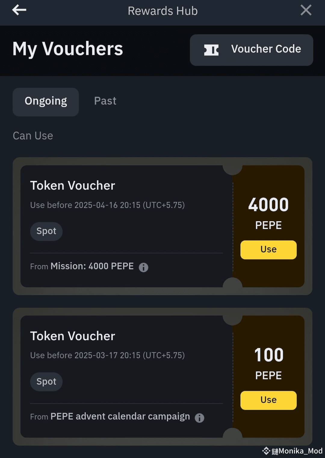 🚀🚀🎁Today I got 4000 PEPE🐸 + 100 PEPE🐸 in my reward hub | Monika_Mod on ...