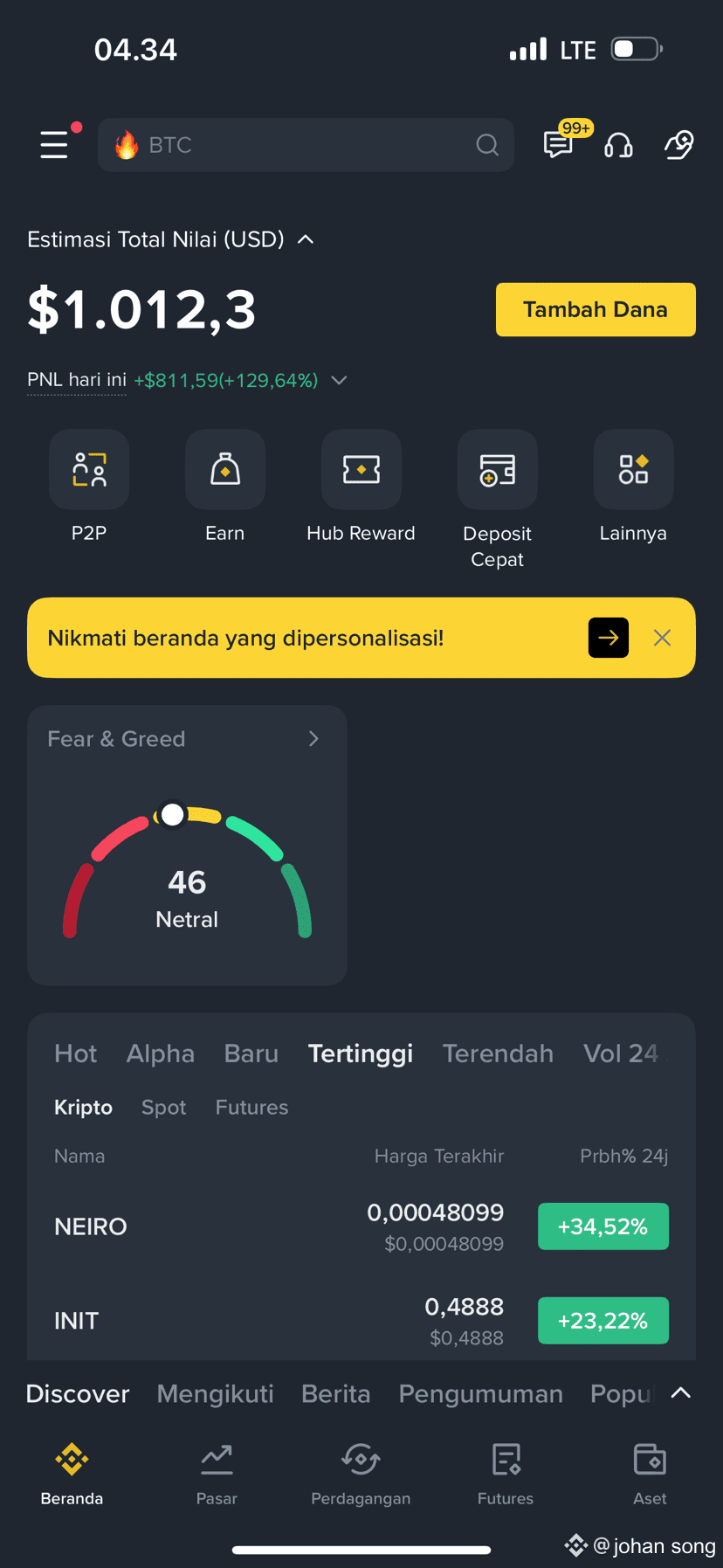 I have reached $1000.. how about you all. Cheers to profit : | johan ...