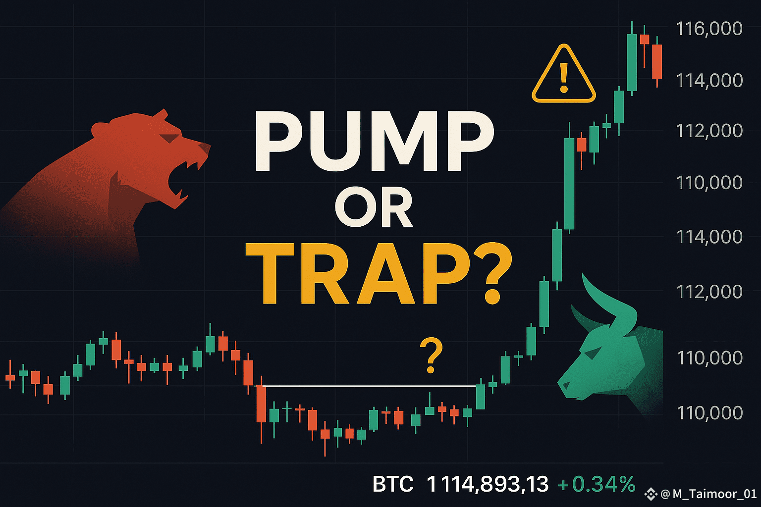 🚦 Pump or Trap? BTC’s High-Stakes Moment Every Trader Must | M_Taimoor_01 on Binance Square