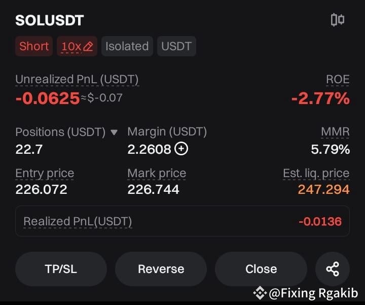 $SOL Hold or Close? | Fixing Rgakib on Binance Square