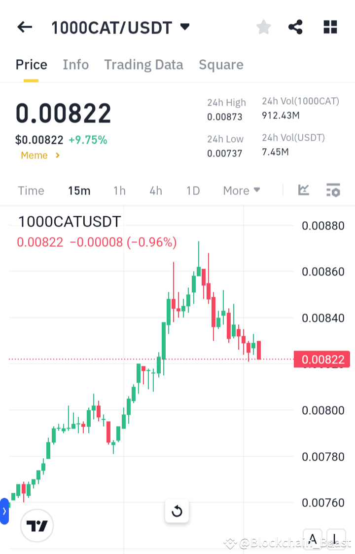 🚀 $1000CAT /USDT Trade Alert – Bullish Setup Loading! 🚀 | Blockchain_Beast on Binance Square