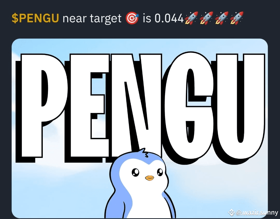 $PENGU near target 🎯 is 0.044🚀🚀🚀🚀 #BTCBreaksATH #BTC | sultan waz on Binance Square