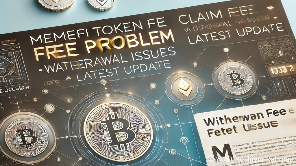Memefi Token Claim Fee Problem | Withdrawal Issues | Latest Update Date ...