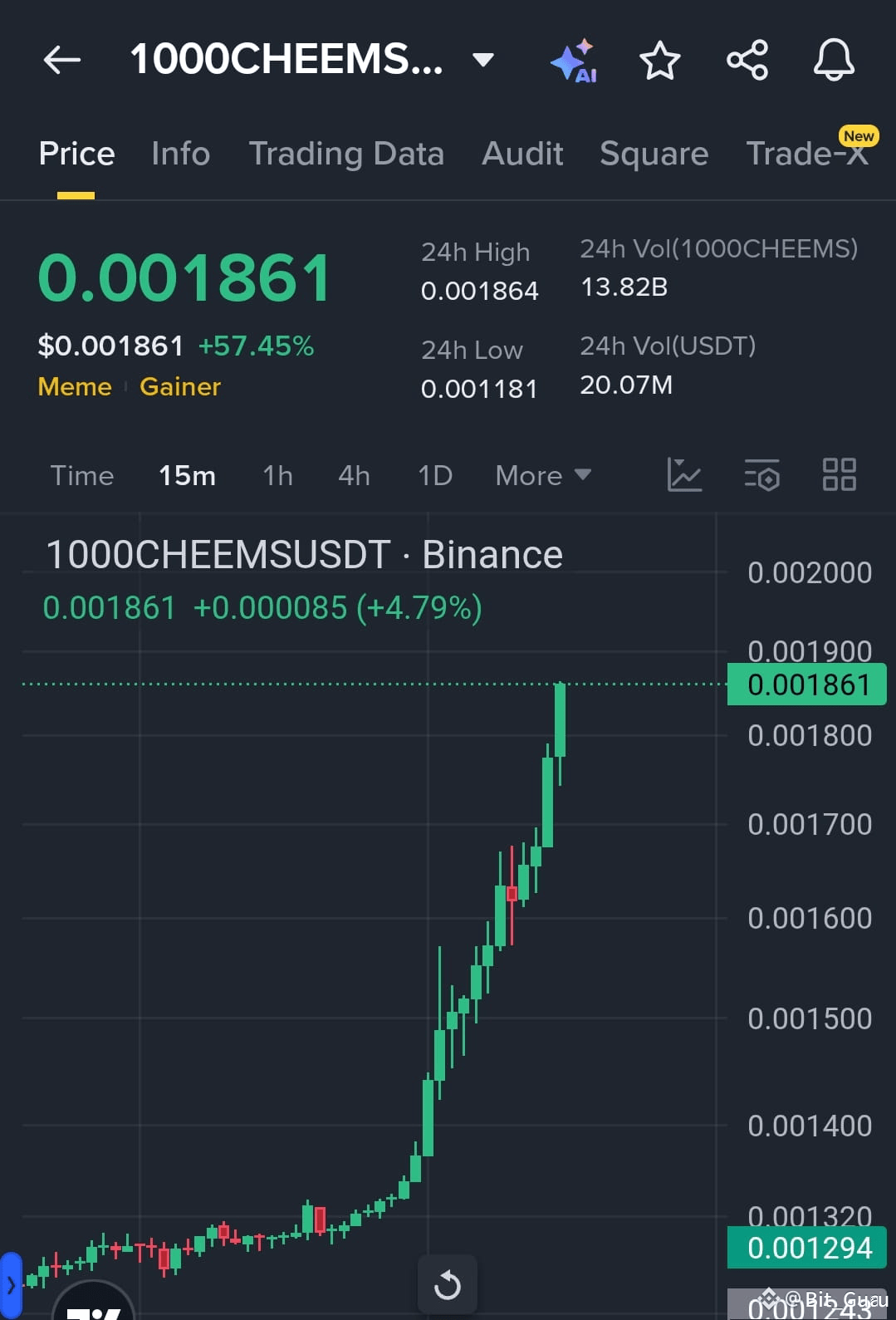 $1000CHEEMS MASSIVE PUMP 1000CHEEMS/USDT has exploded to | Bit_Guru on ...