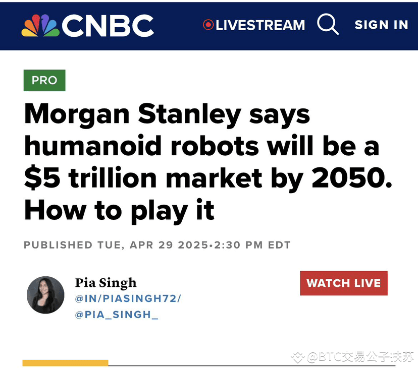 Morgan Stanley predicts that by 2050, there will be over 1 b | BTC交易公子扶 ...