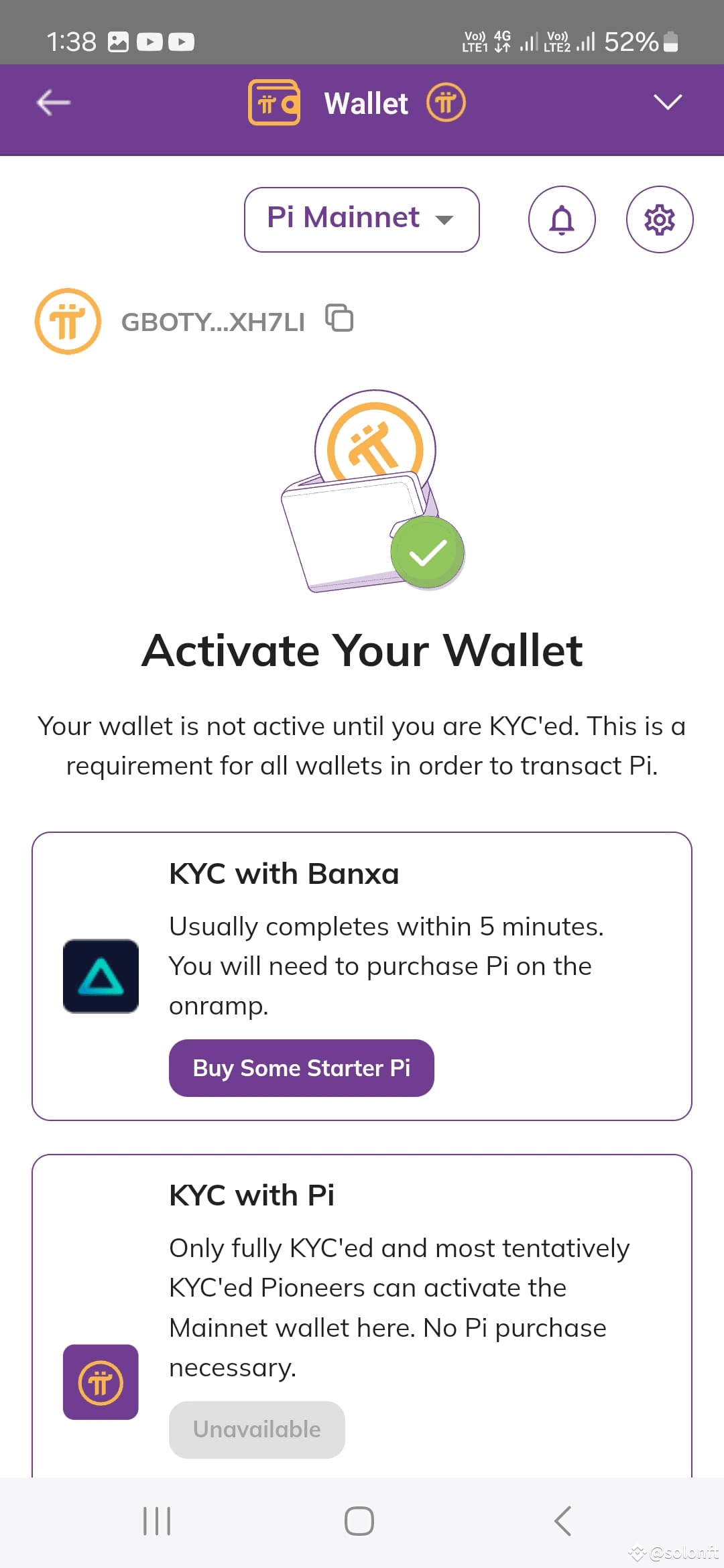 i activate my wallet before this shit i got a pop up to conf | solonft on Binance Square