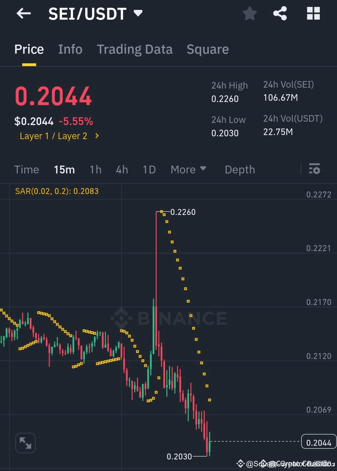 $SEI /USDT - Trading Signal SEI is currently at $0.2044, | Ahmed -x77 on Binance Square