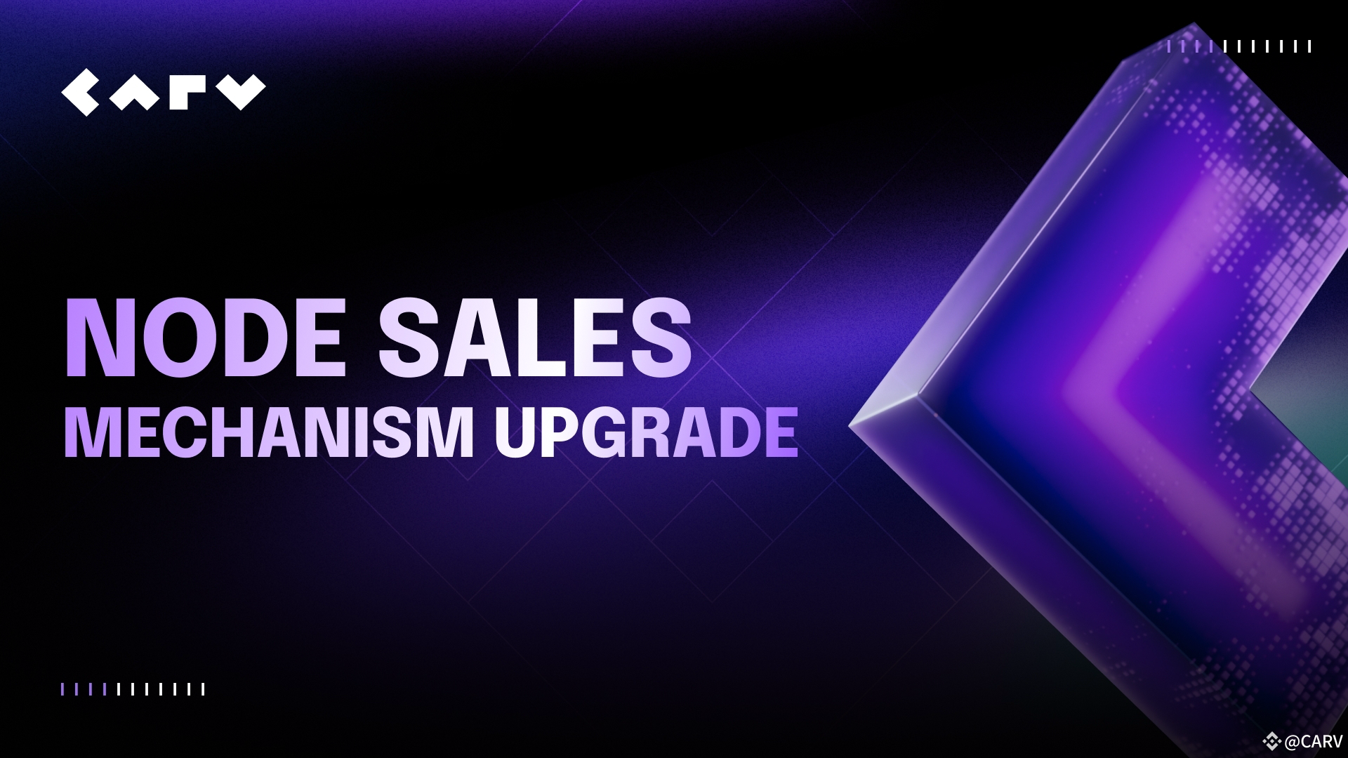 An Update on Our Node Sales Mechanism Effective 11th Novemb | CARV on ...