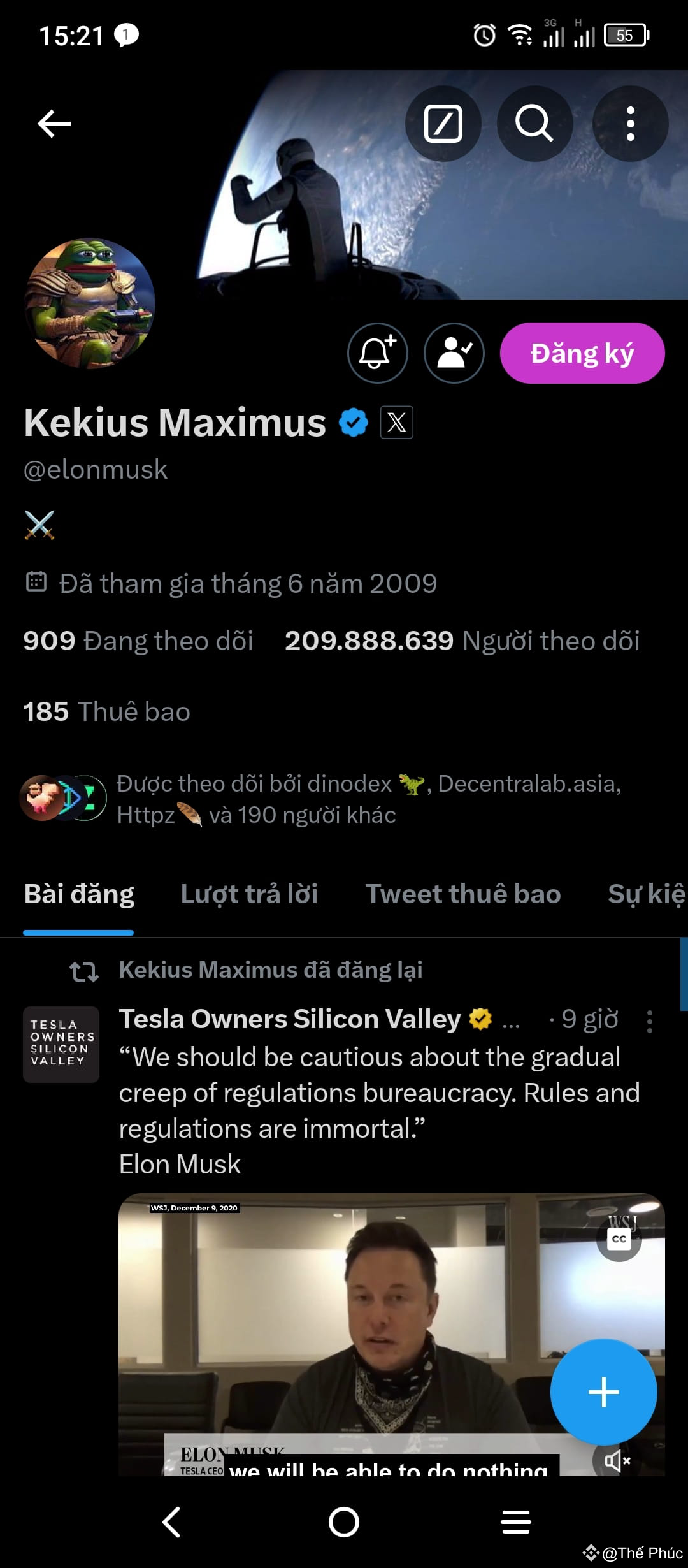 Elon is starting to shill memes again. The money flow with | Thế Phúc ...