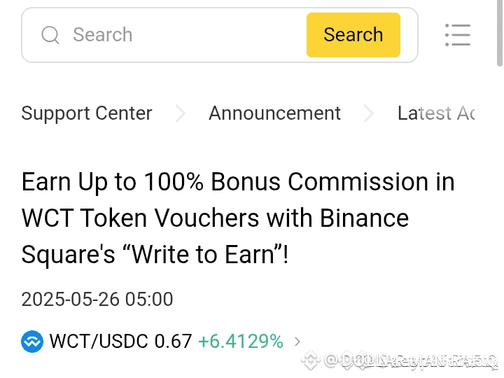 CLAIM NOW 🤠Hey Everyone Just Claim Your 100% WCT Bonus 👉C | DOLLAR MAN RAFIQ on Binance Square