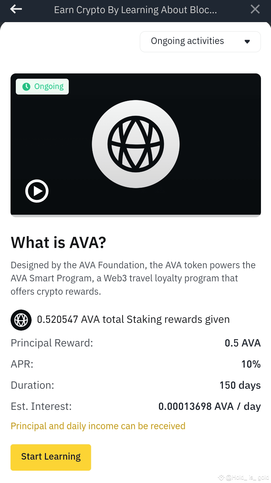 🎁CLAIM YOUR FREE AVA COIN NOW🎁 Claim your reward from lea | Hold_ is ...