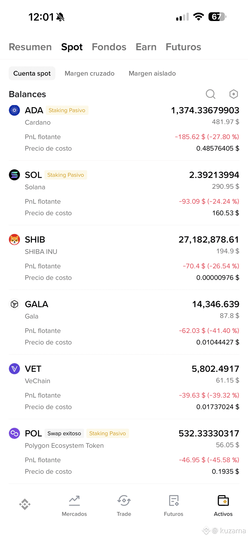 A little bit of my portfolio, I have another one with the | kuzama on ...