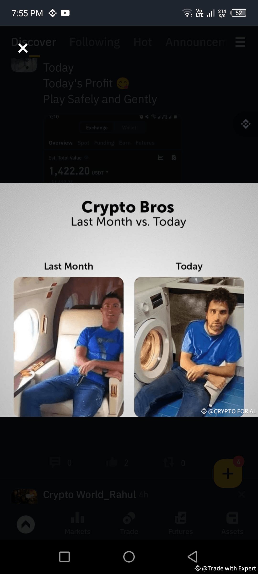 Crypto bro😂 | Square-Creator-69211fa11 on Binance Square