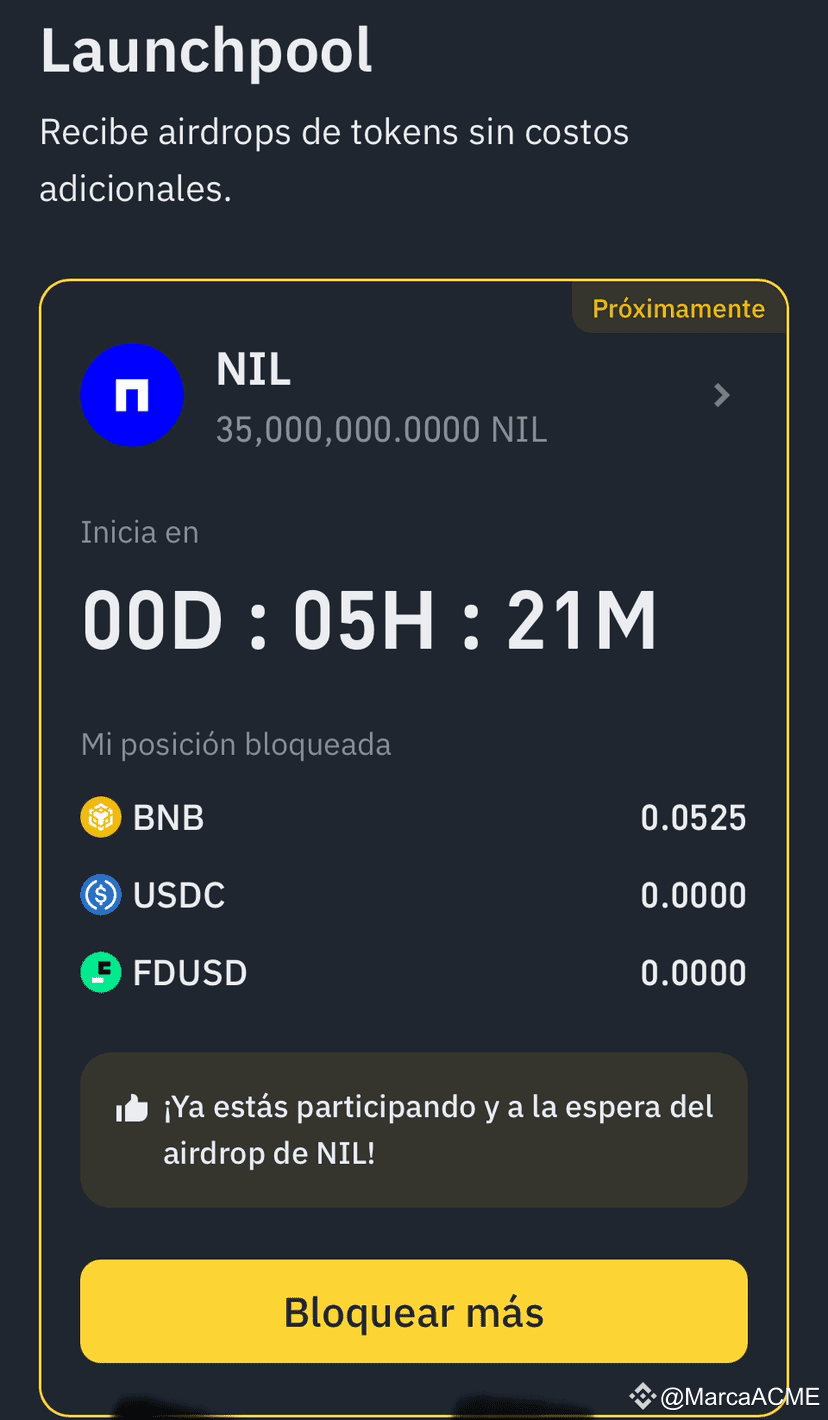 Remember to lock your $BNB $USDC $FDUSD even though the BNB | MarcaACME ...