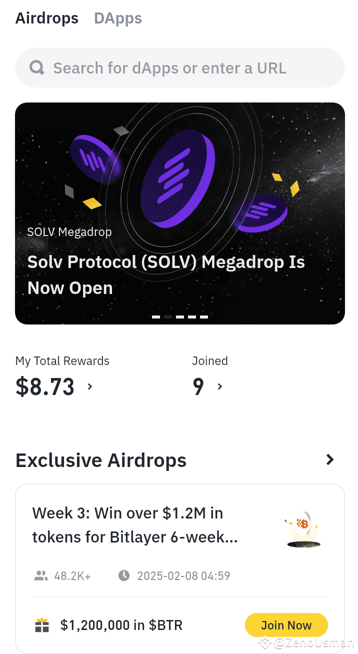 I just Earn 8$+ from Binance web3 Airdrop here How you can E | ZenoUsman on Binance Square