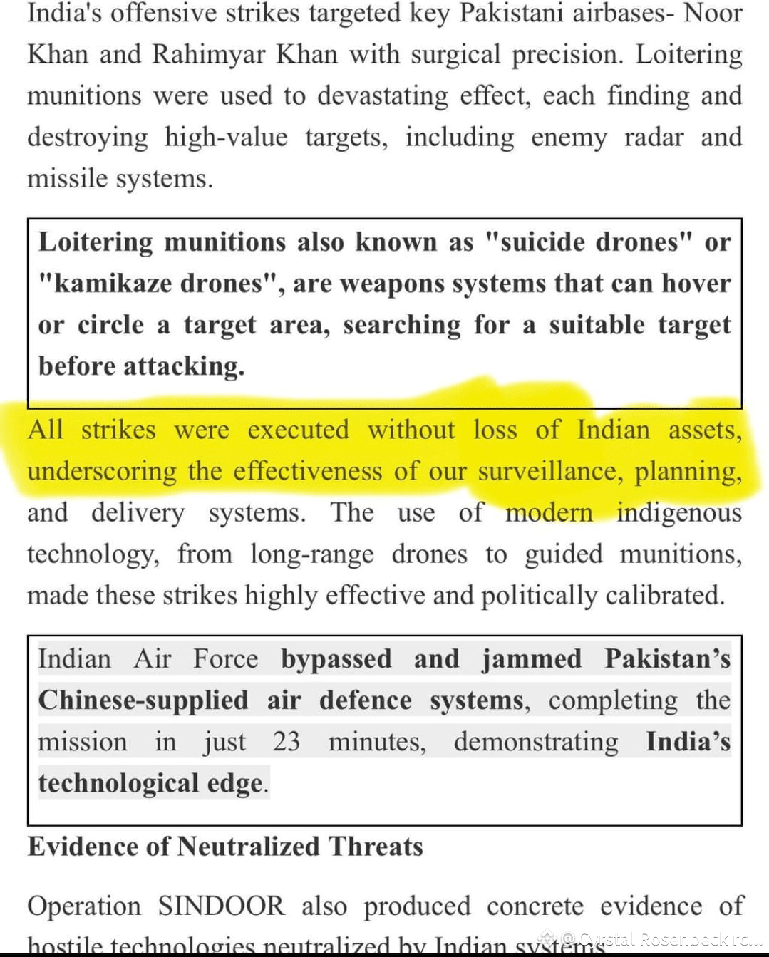 “All strikes were executed without loss of Indian assets…” | Cyrstal ...
