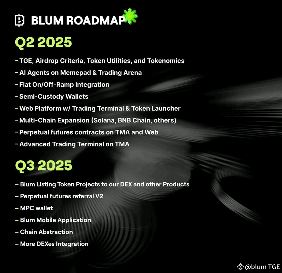 Blum's airdrop min criteria and our roadmap for Q2-Q3 2025 a | blum TGE on Binance Square