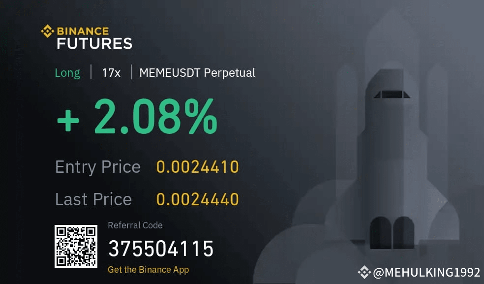 $MEME bullish trend | MEHULKING1992 on Binance Square