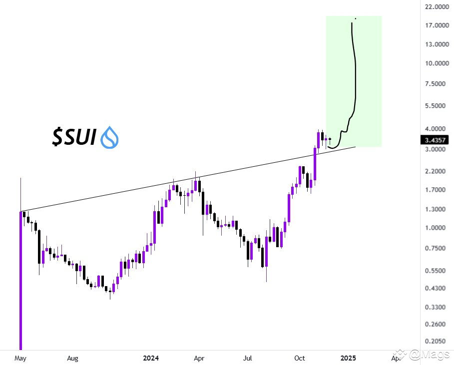 SUI chart looks super bullish right now, and if it breaks ou | Mags on ...