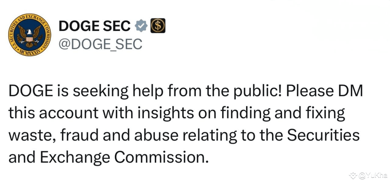 📢 DOGE is going against the SEC The Department of Governme | YuKha on Binance Square