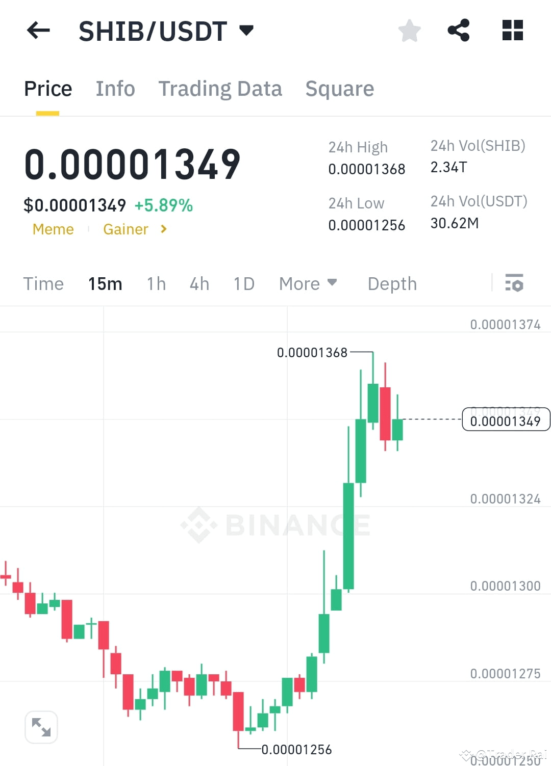 🚀 $SHIB is on the MOVE! 🚀 🔥 SHIB/USDT is up by +5.89%! | Trader Rai on Binance Square