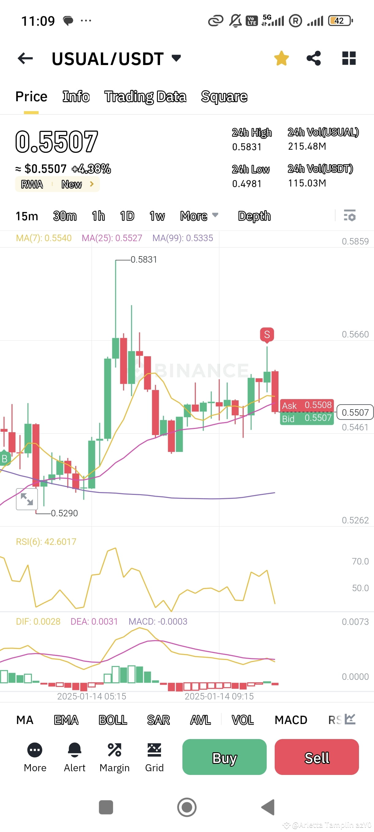 $USUAL follow me , so you will know what coin should be pump | Arletta Tamplin azY0 on Binance ...