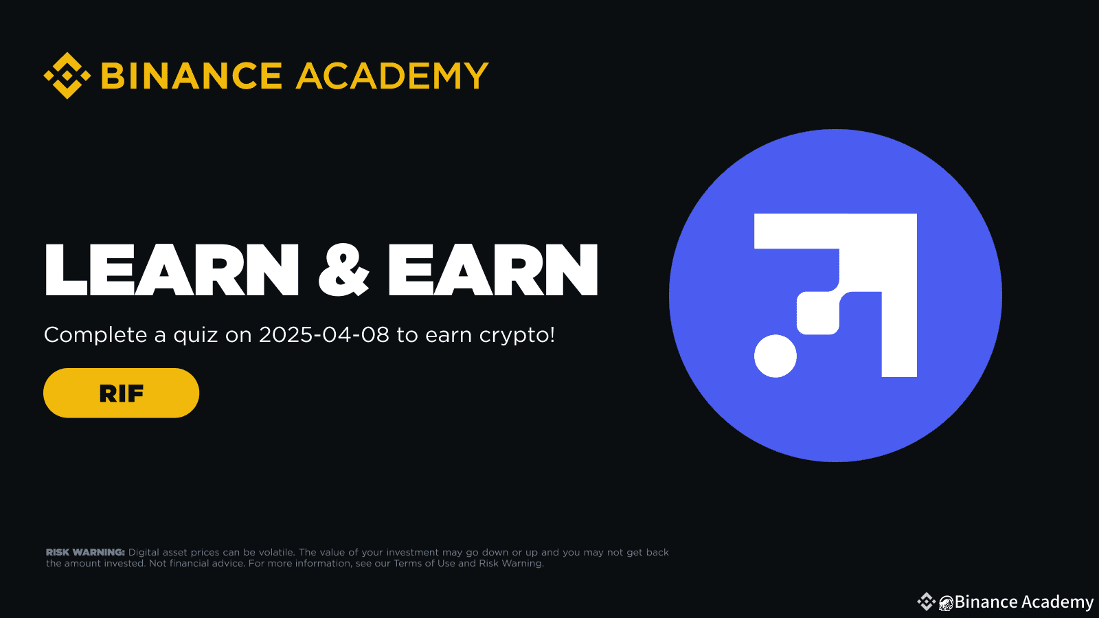 📢 Learn & Earn is back! Learn about @RIF Technology and co | Binance ...