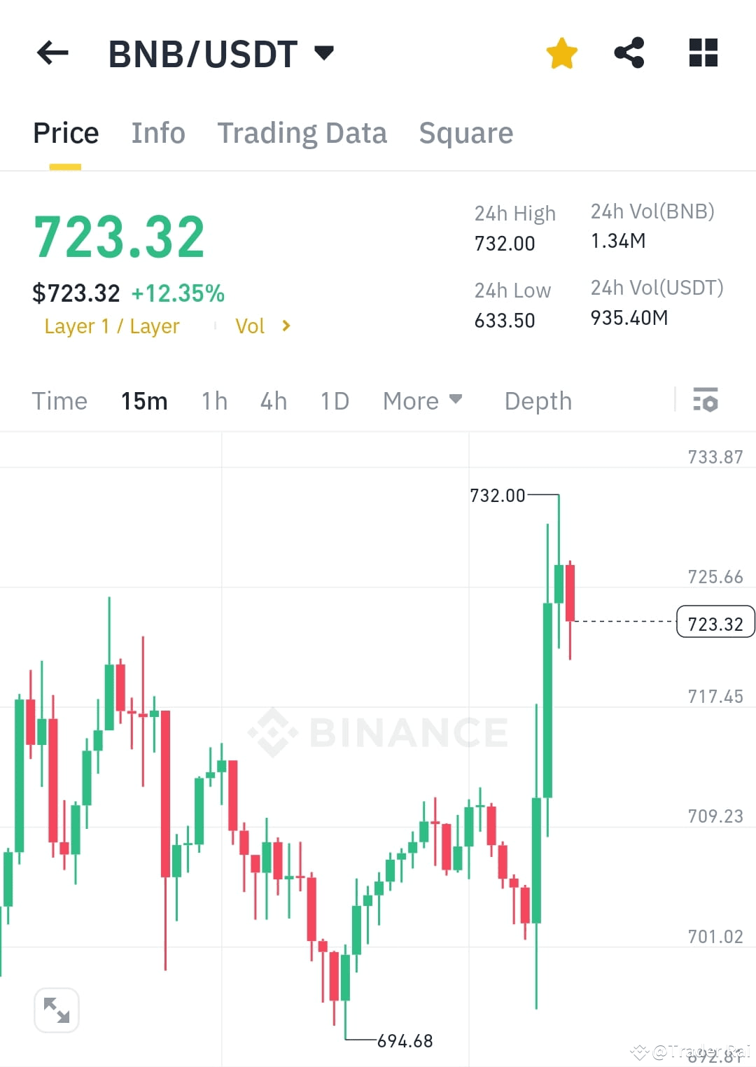 🚀 $BNB Blasts Past $723 – The Bulls Are Back! 🔥 The Bin | Trader Rai on Binance Square