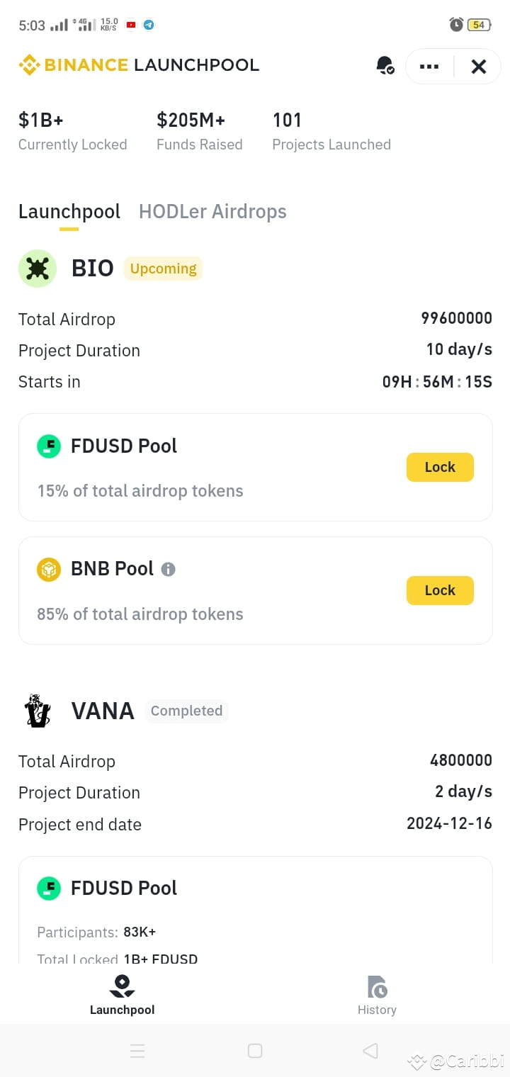 🚀 Binance Launchpool Update: BIO Project Airdrop Starting S | Caribbi on Binance Square