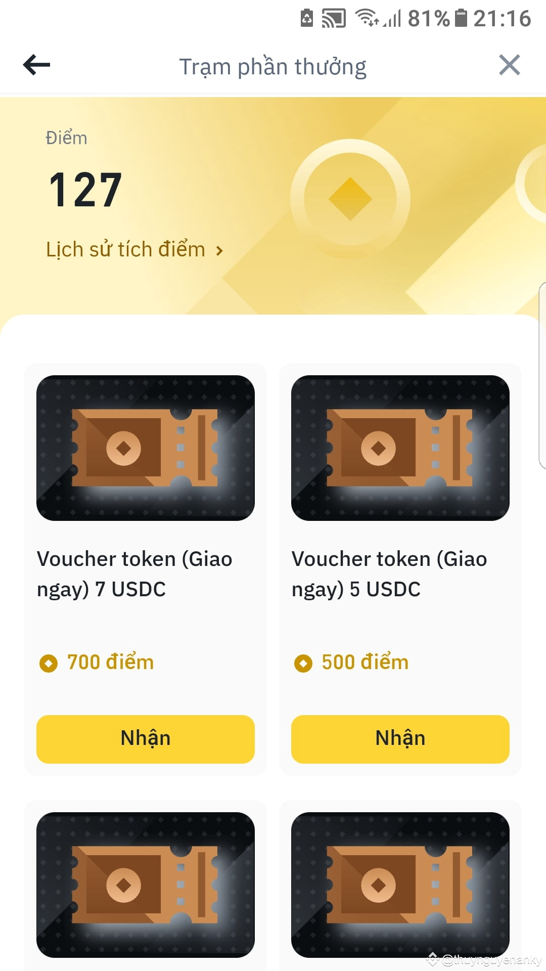What is the daily check-in campaign on the Binance Rewards S ...