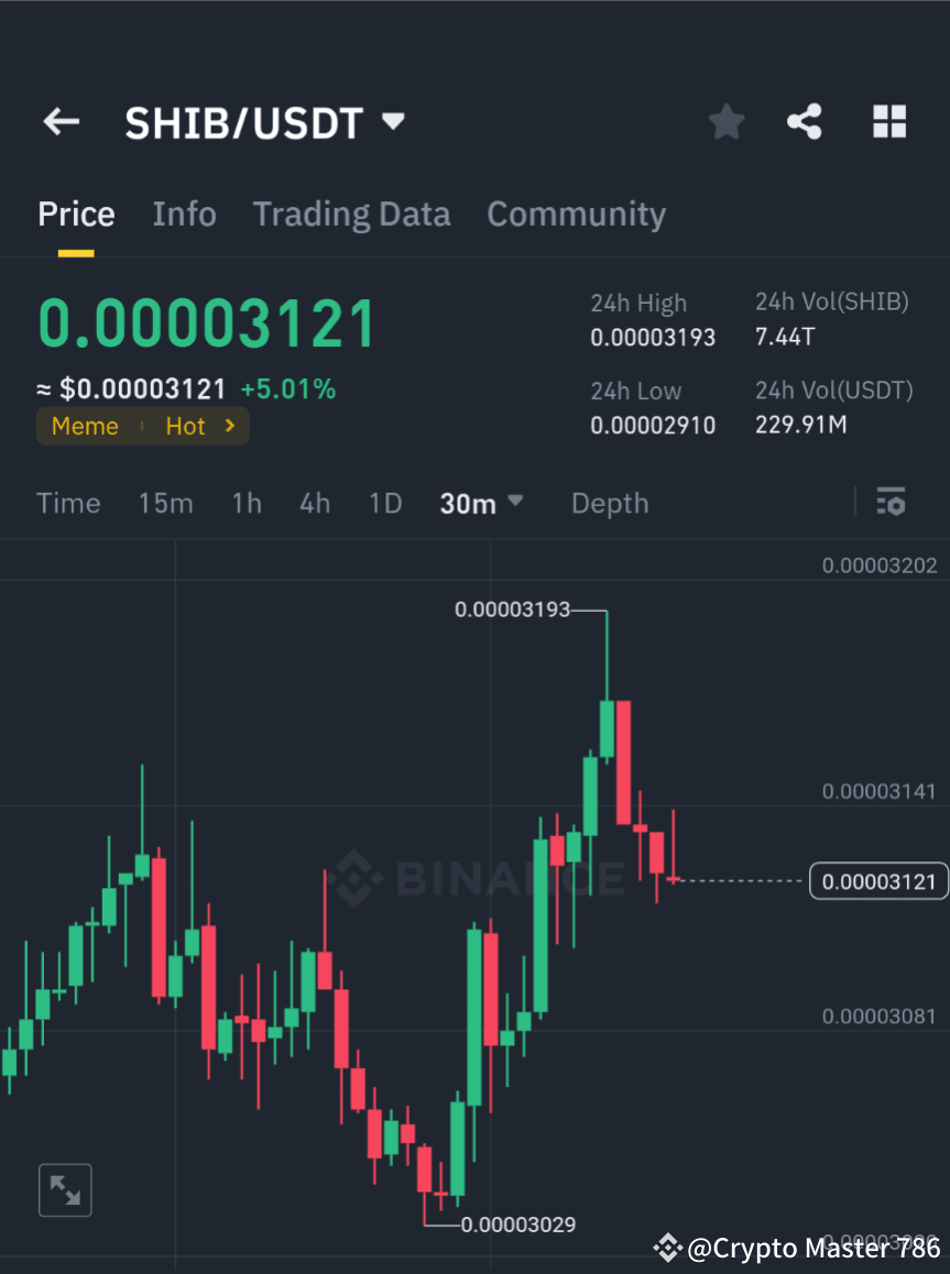 $SHIB 🚀 SHIB/USDT Analysis: Bullish Momentum in Play! 🚀 | Crypto Master 786 on Binance Square