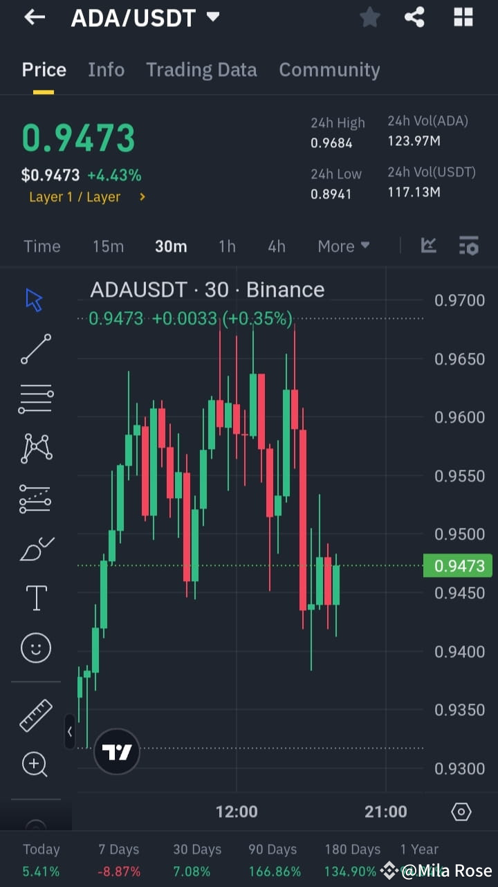 $ADA /USDT Showing Bull Run Move 💯 🔥 📈 Ready For Opport | Mila Rose on Binance Square