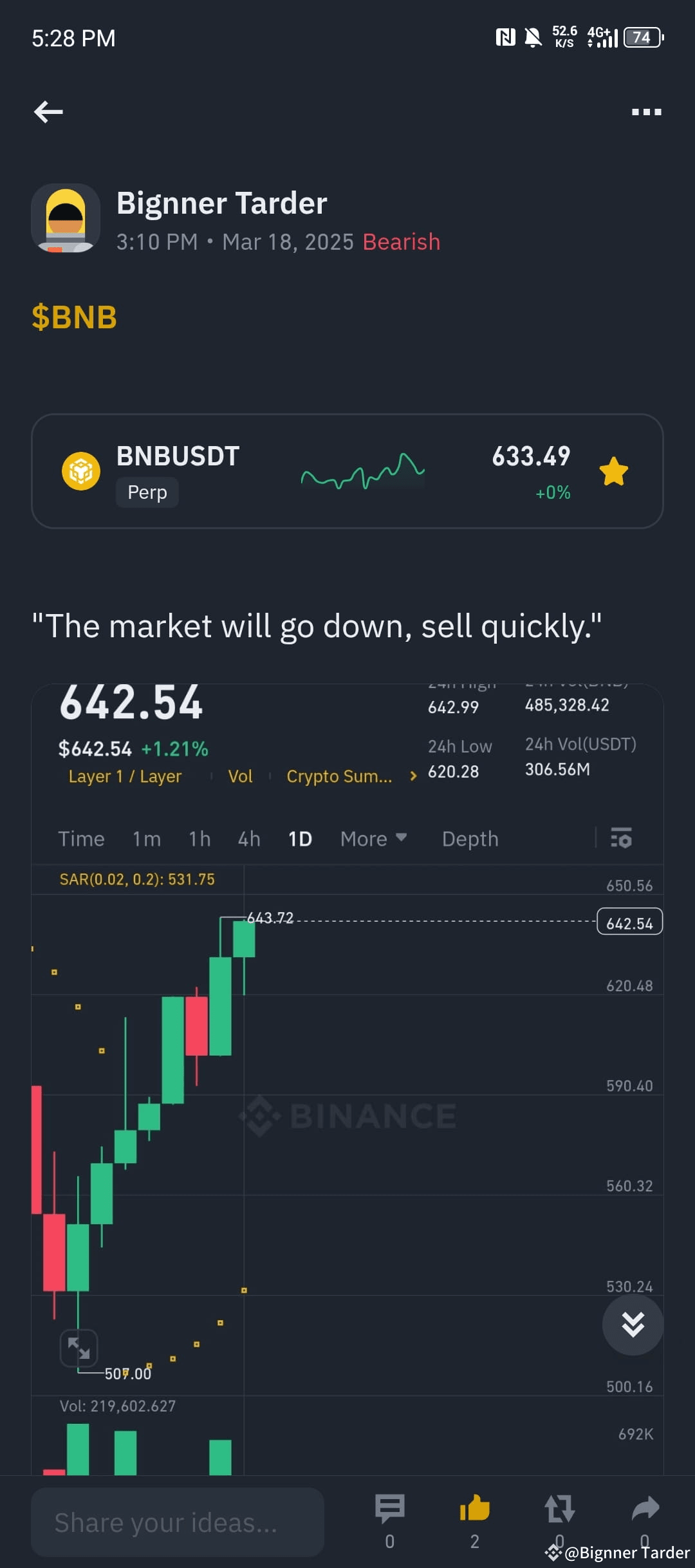 100% Accurate Signals 👑💪💪 "I work so hard for your sake, | Bignner Tarder on Binance Square